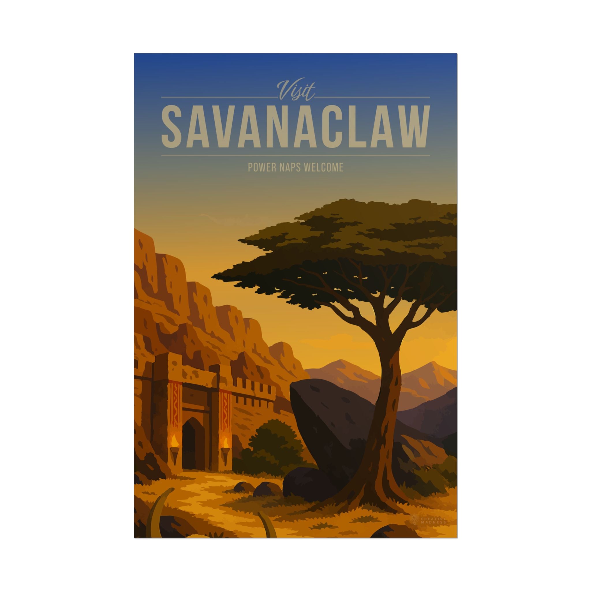 Savanaclaw Travel Poster – Creative Madness