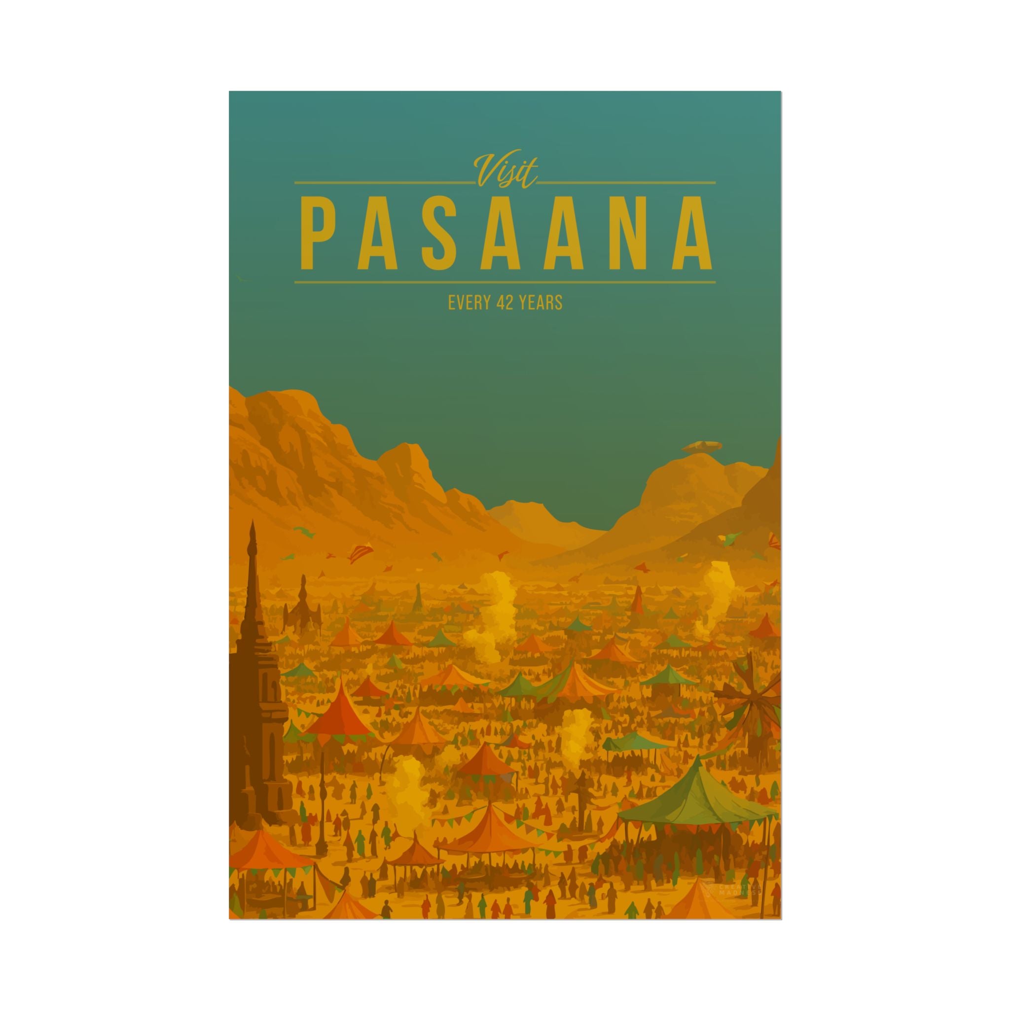 Pasaana Travel Poster – Creative Madness